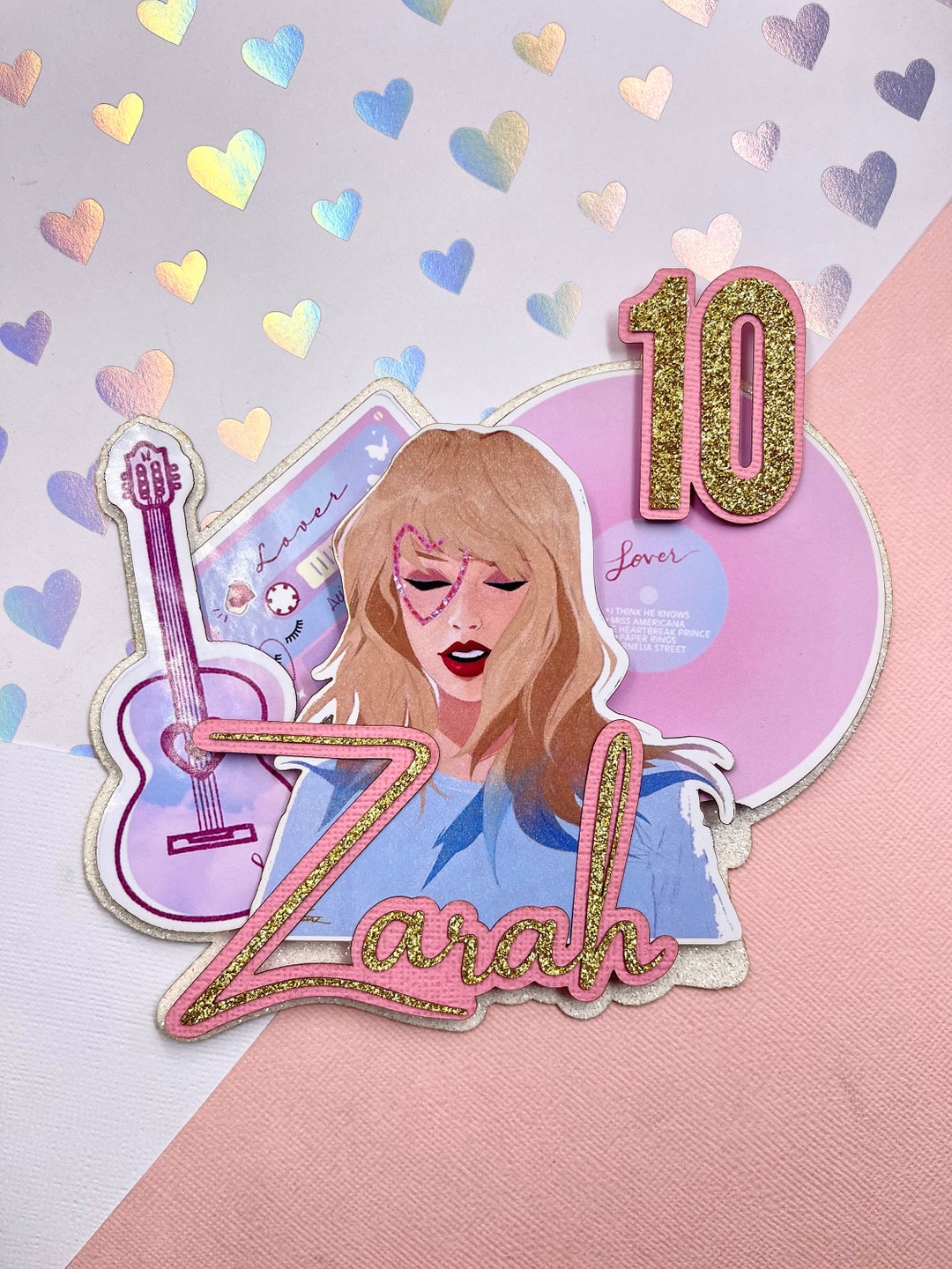 Custom Taylor Swift Cardstock Cake Topper - Etsy Australia