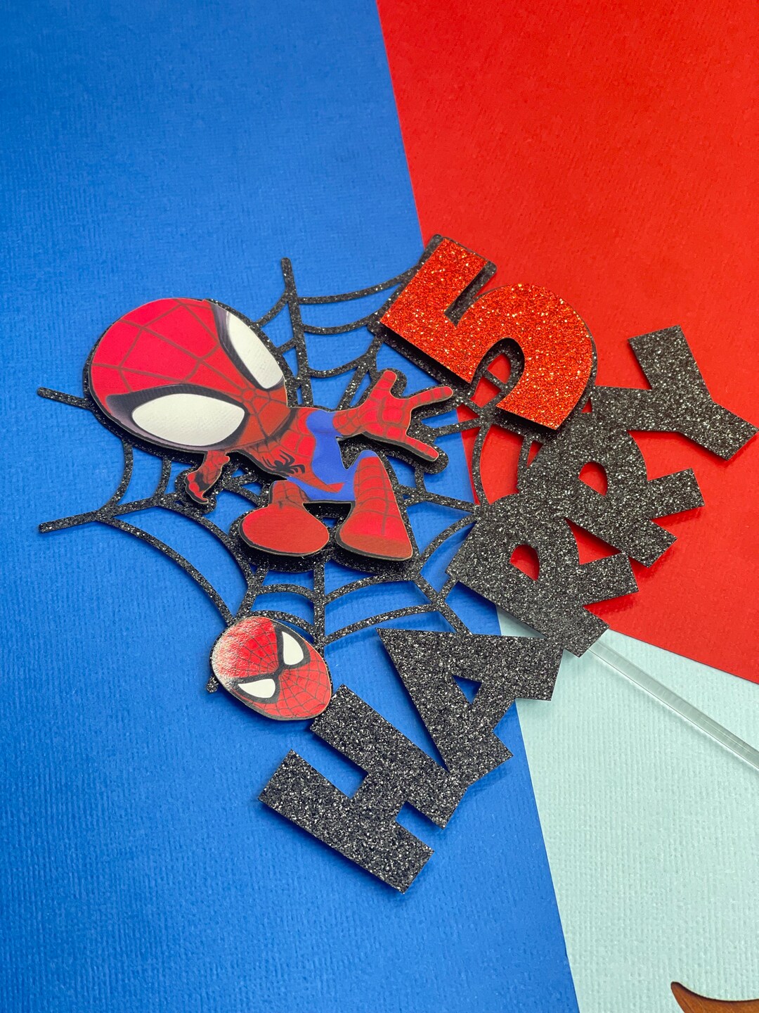 Layered Spider-man Cake Topper - Etsy