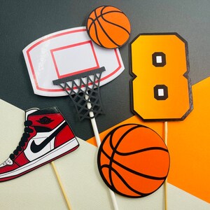 Basketball Cake Topper Set - Etsy Australia
