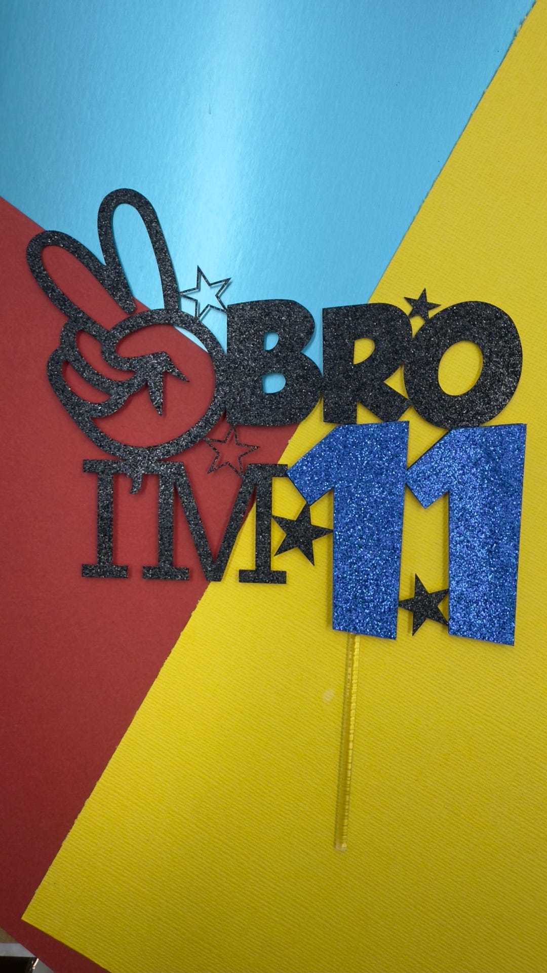 CUSTOM AGE BRO Cake Topper in Cardstock - Etsy
