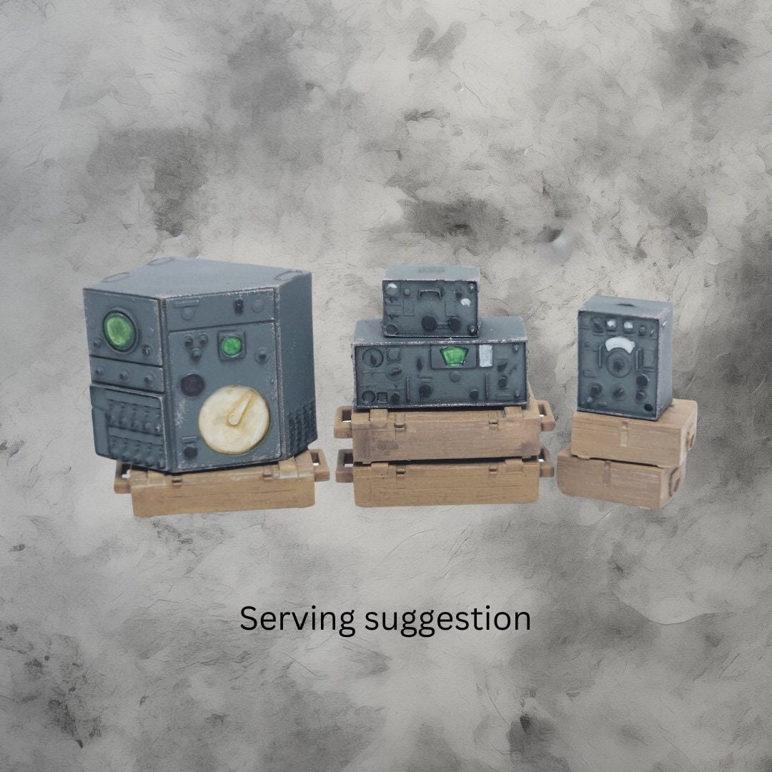 Small Scale German WWII Radios Kit With Crates and Decals - Etsy