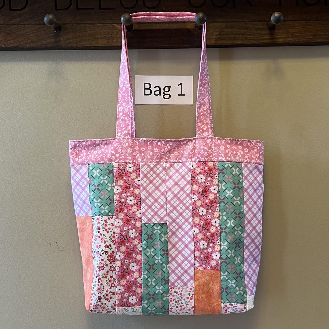 Patchwork Tote Bag, Quilt Pattern Tote Bag - Etsy