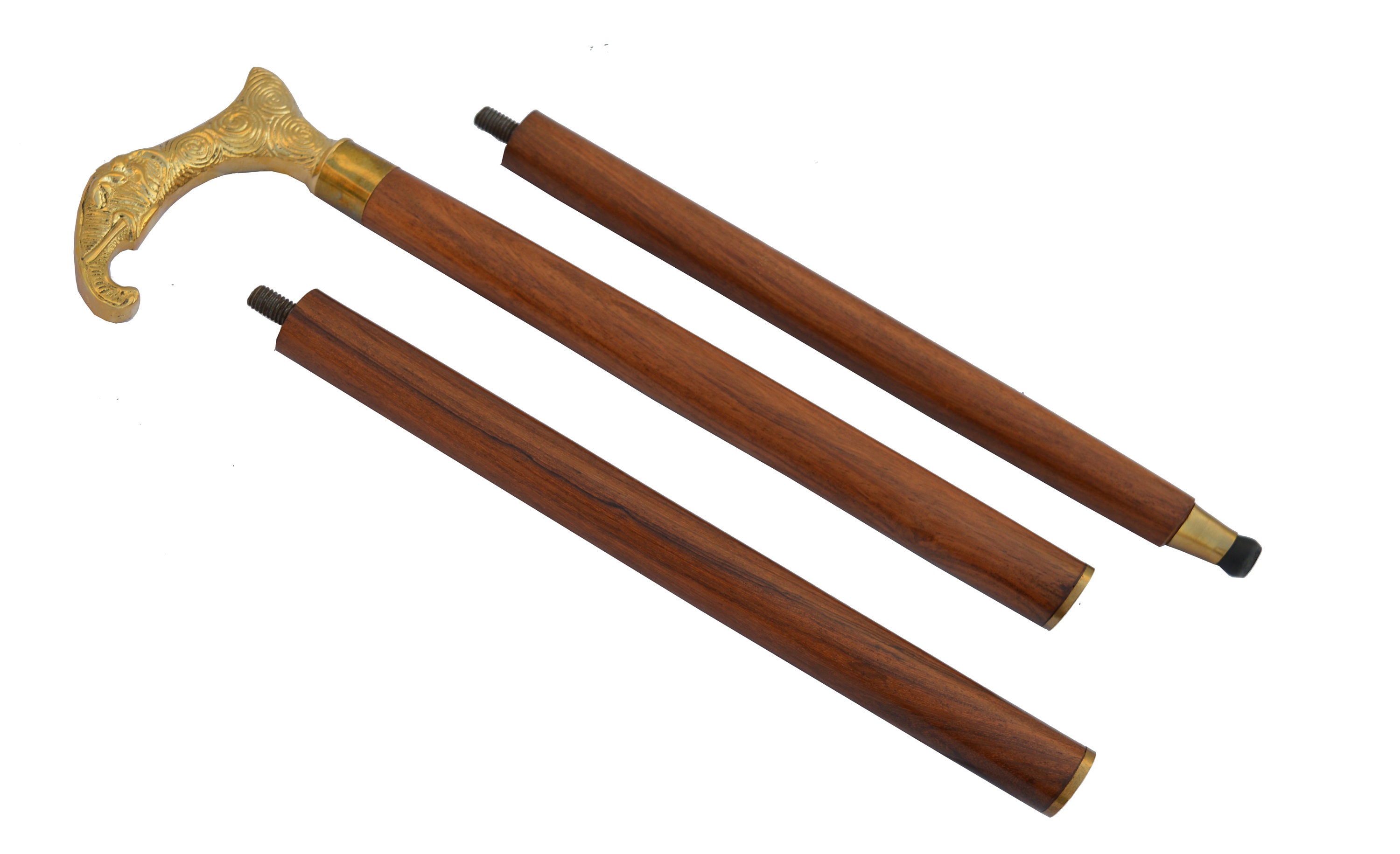 Brass Walking Cane Elephant Face Design Comfort Handle Cane 3 - Etsy UK