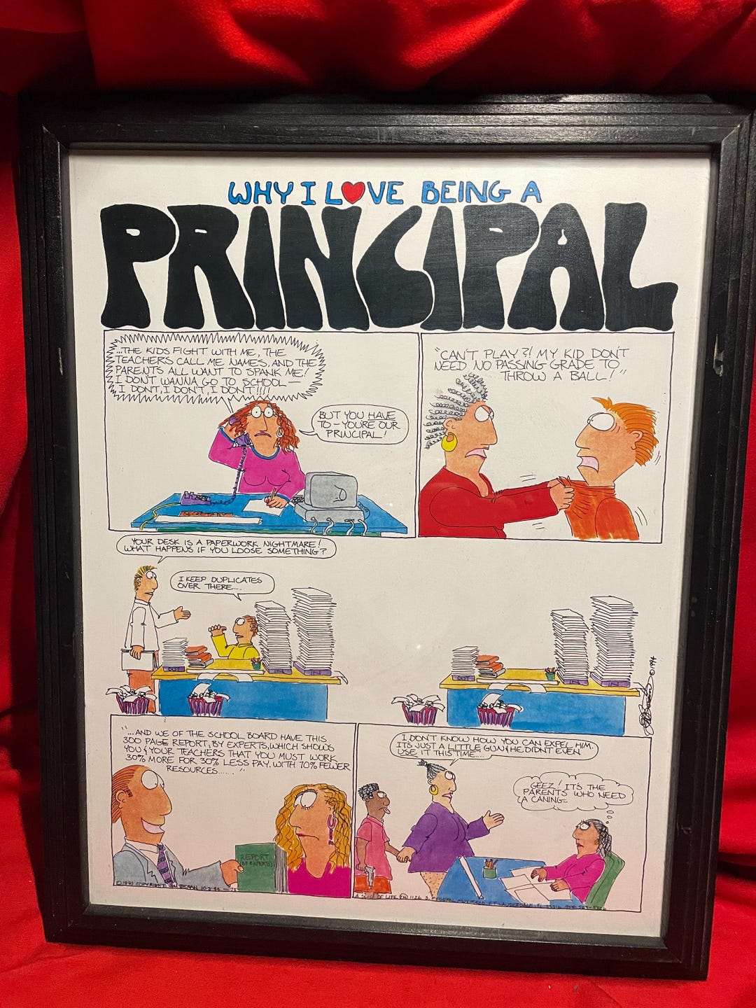 Jim Beran 1994 Lithograph, Comic Strip Style. “why I Love Being a ...