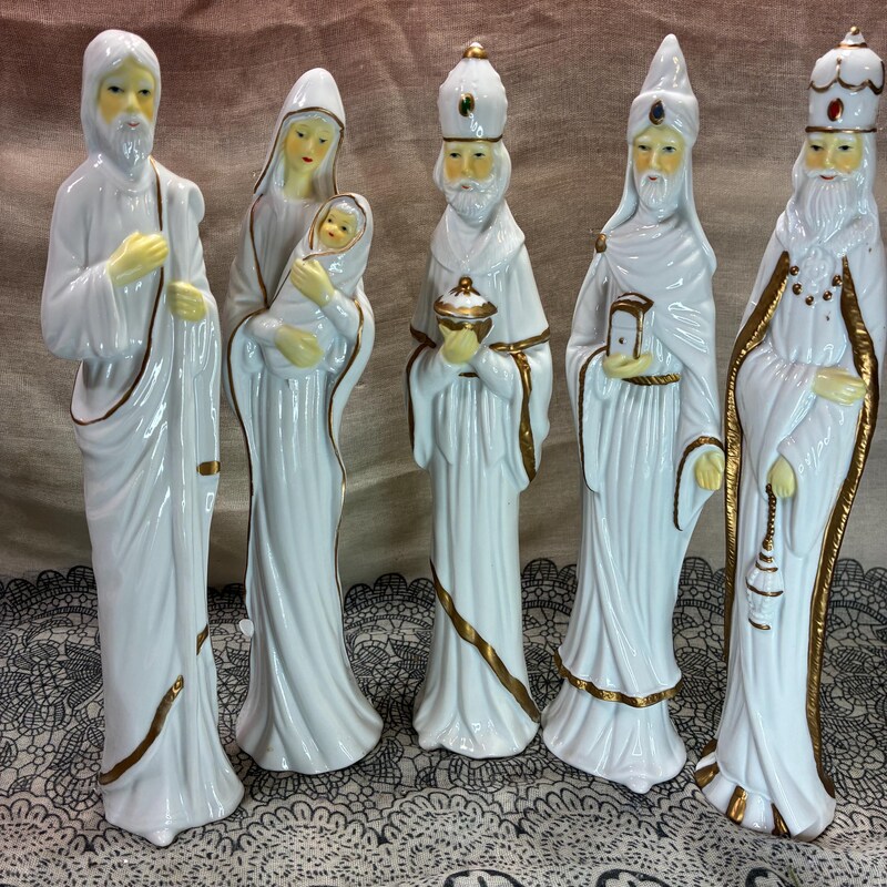 Ceramic Nativity Set - Etsy
