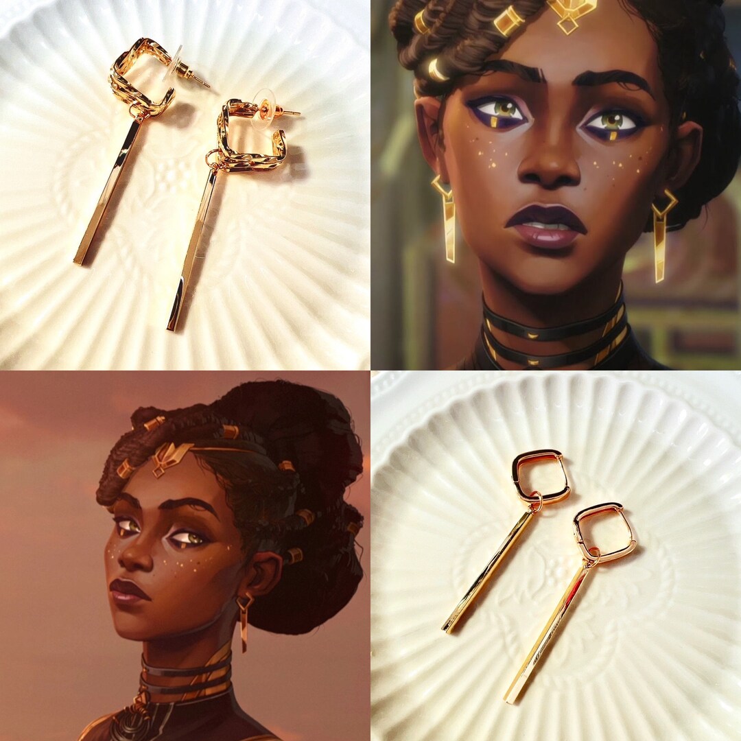 Arcane Mel Inspired Cosplay Earrings-league of Legends - Etsy