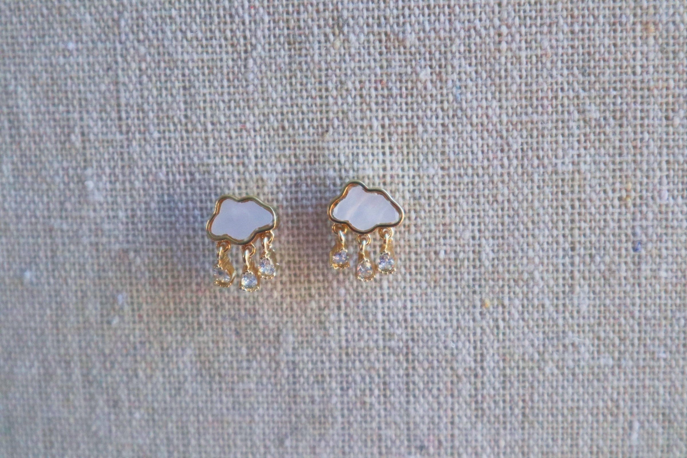 Super Cute and Unique Cloud & Rain Drop Earrings Sterling - Etsy