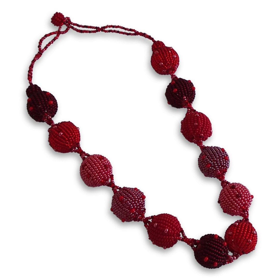 Collar de bolas grandes WOZA MOYA COLLAB - Etsy España