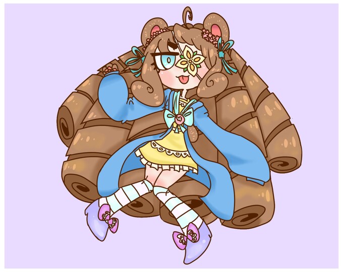 Chibi Bear Girl Vtuber Oc - Etsy