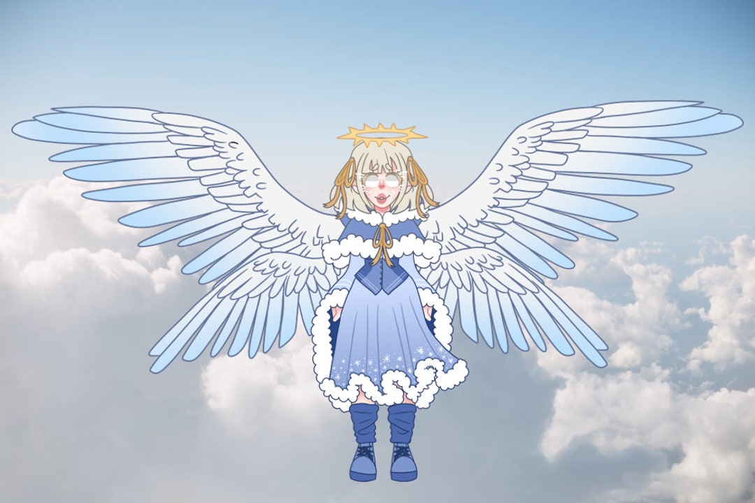 Snow Angel Vtuber Oc Adoptable - Etsy