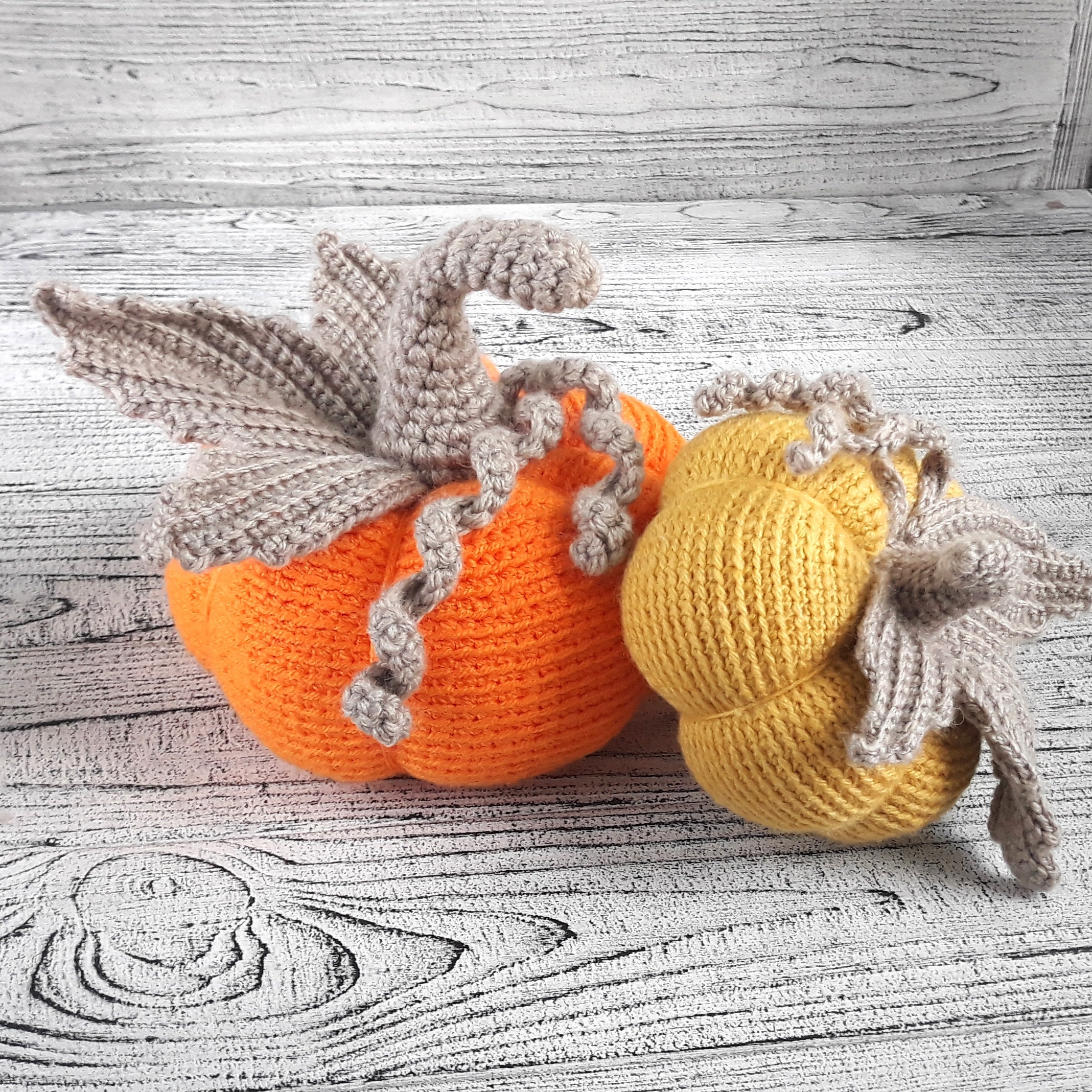 Crocheted Pumpkins Cute Crochet Pattern Pumpkin Table Decor | Etsy
