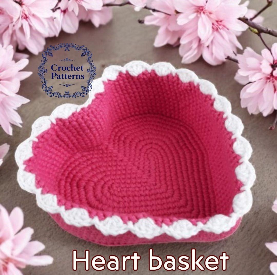 Heart Basket Crochet Pattern: Valentine Candy Box (PDF Pattern) - Etsy