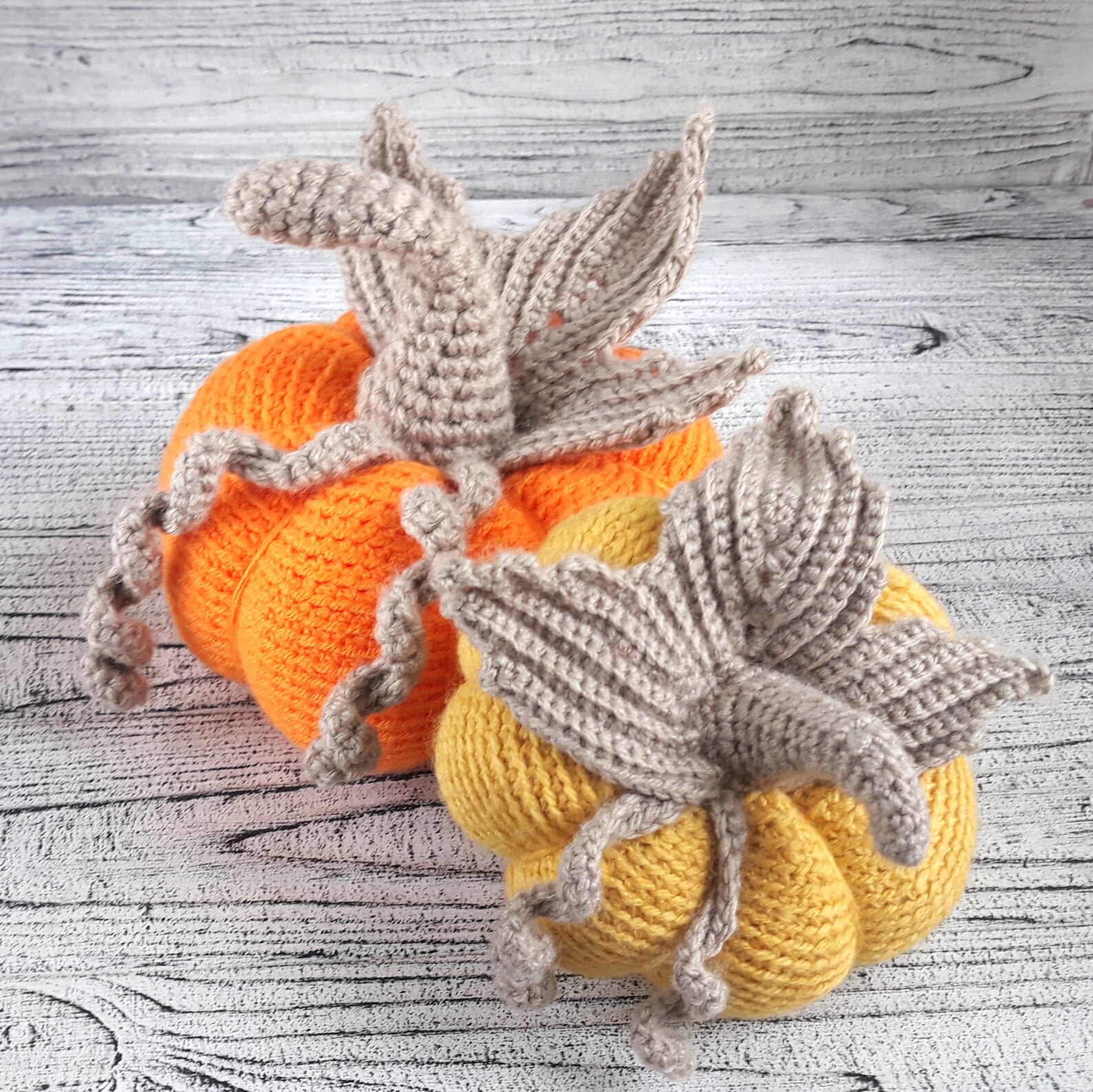 Crocheted Pumpkins Cute Crochet Pattern Pumpkin Table Decor | Etsy