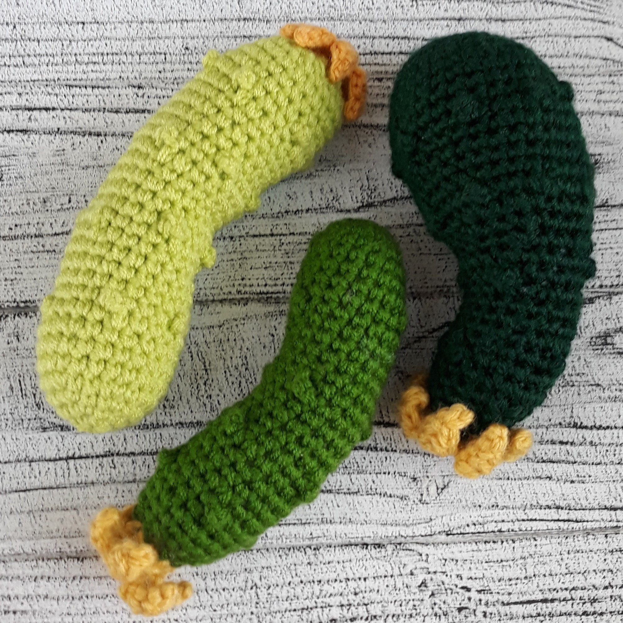 Crochet Cucumber, Cute Crochet Pattern, Cottagecore Decore, Montessori ...