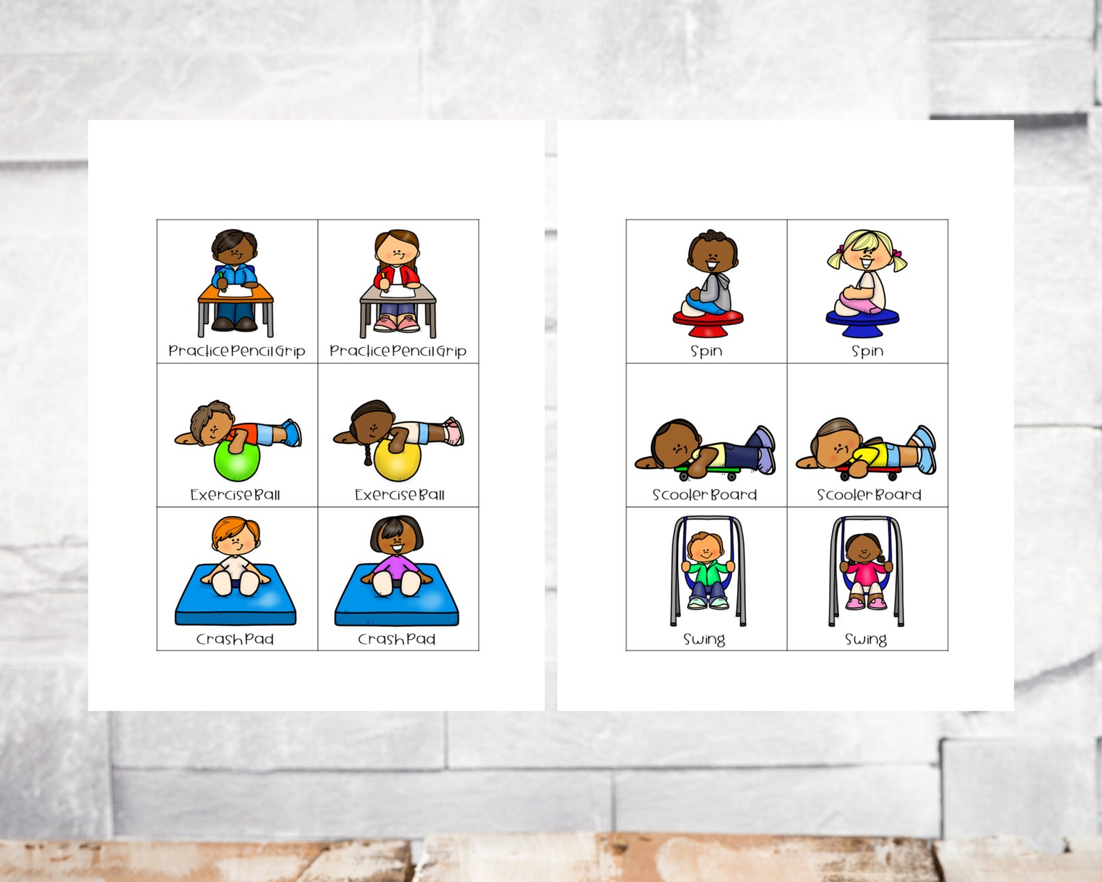 Fine Motor Visuals, Occupational Therapy Visuals, Visual Aid, ABA ...