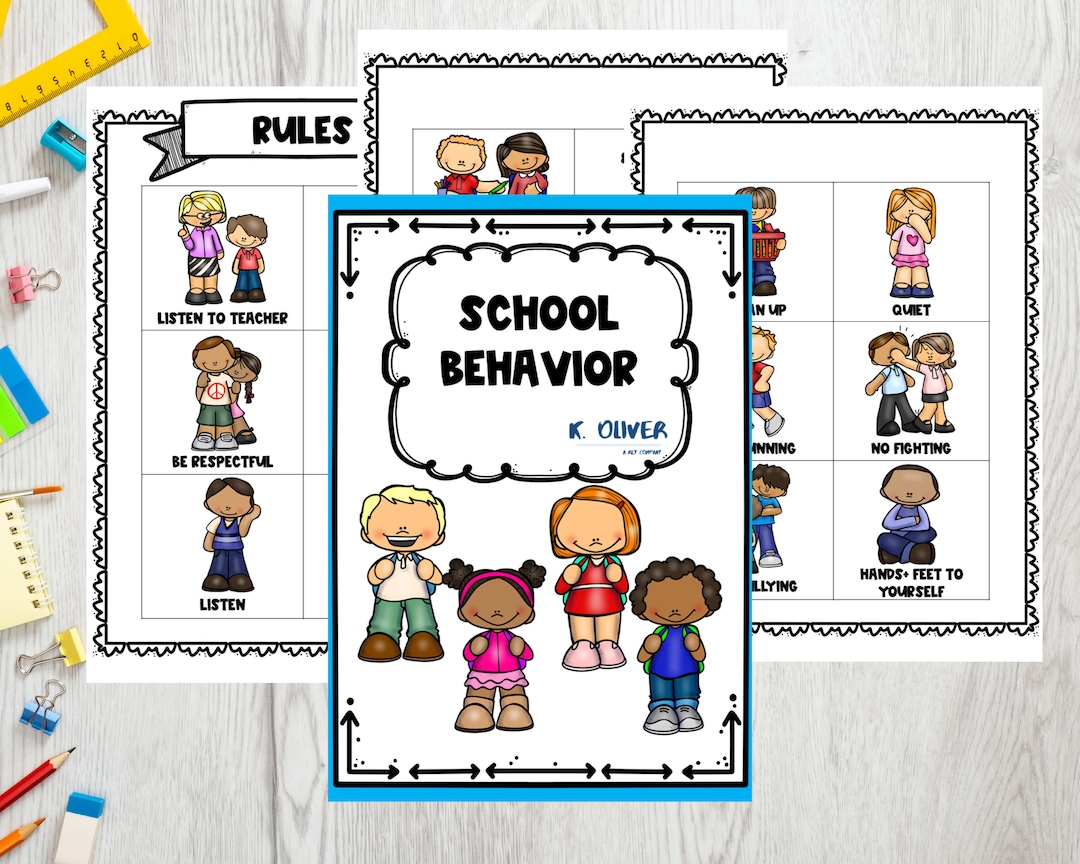School Behavior, Visual Aid, ABA Therapy, Autism, ADD, Communication ...