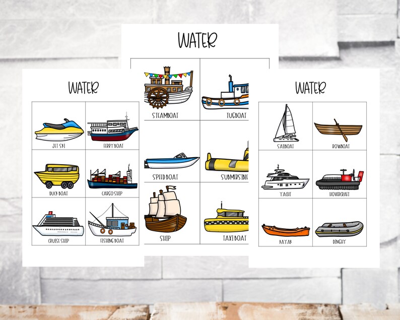 Transportation Visuals, Visual Aid, ABA, Therapy, Autism, ADD ...