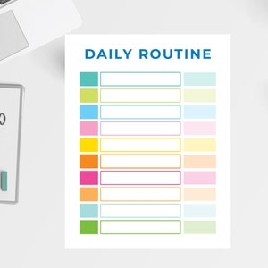 Daily Routine Visuals, Daily Schedule, Visual Aid, Daily Planner ...