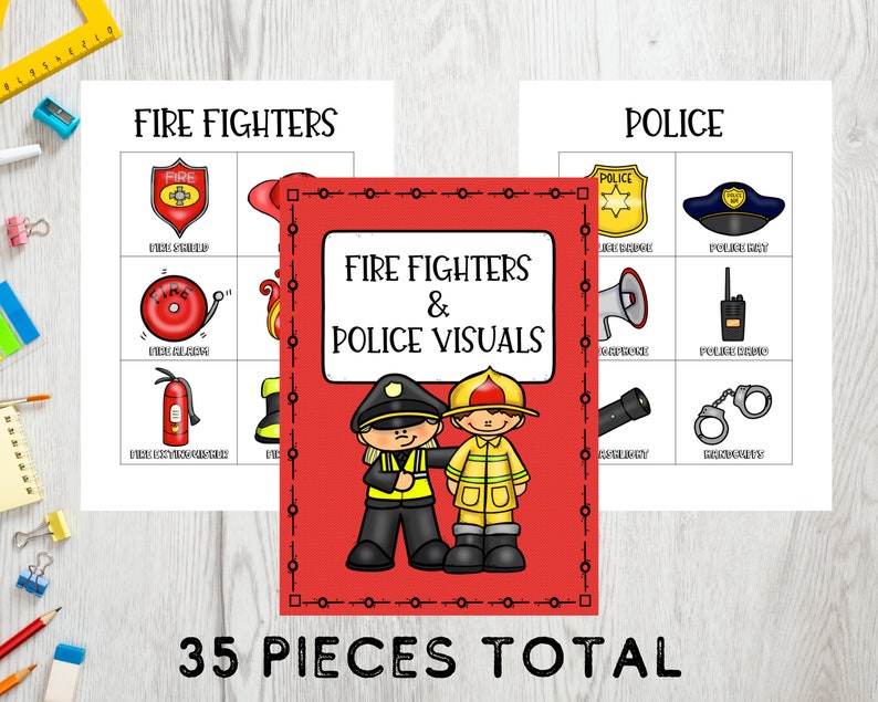 Emergency Helpers Visuals, Safety, Fire Fighter, Police, Visual Aid ...