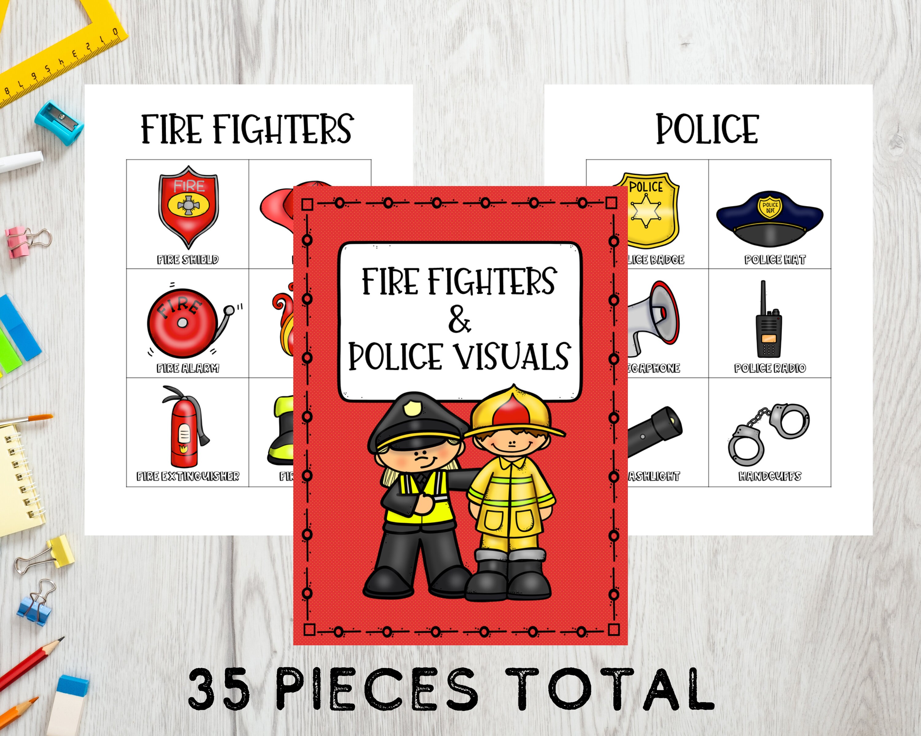 Emergency Helpers Visuals, Safety, Fire Fighter, Police, Visual Aid ...