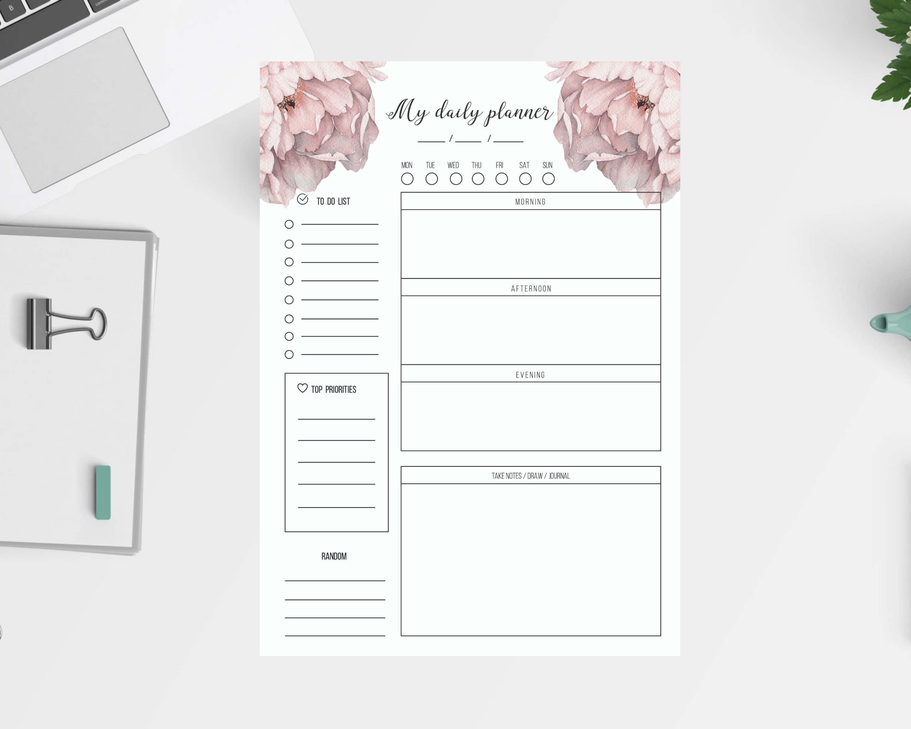 Daily Planner, Desk Pad, to Do List, Notepad, Weekly Planner, Planner ...