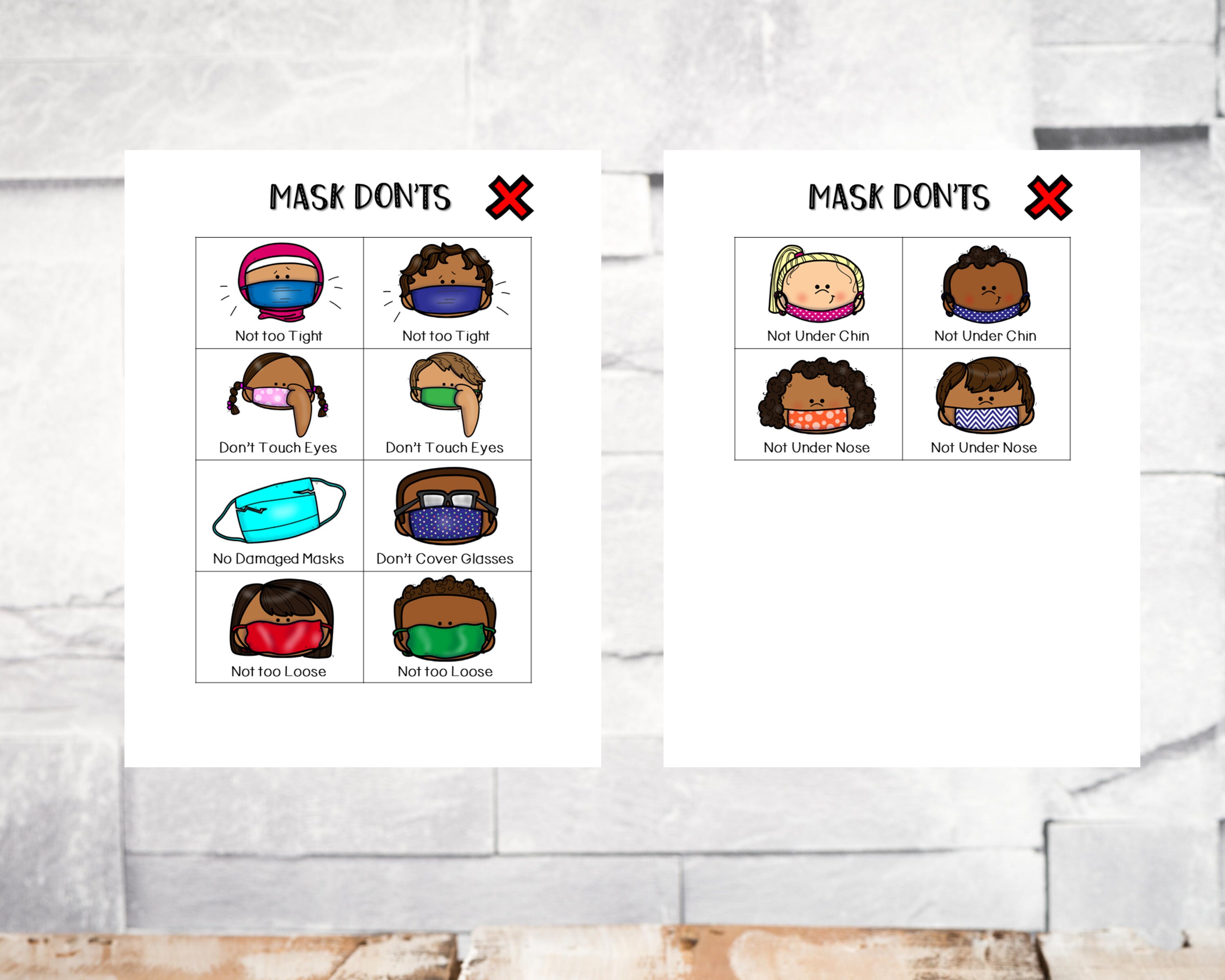 Health Safety Visuals, Masks, Hand Washing Visuals, Covid19, PECS ...