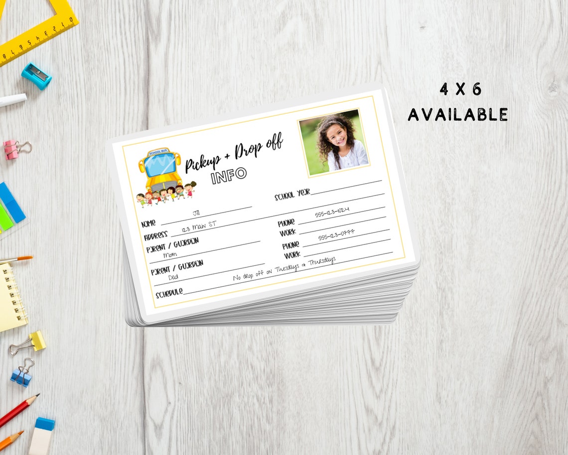 School Bus Forms, School Bus Communication, Bus Change, Pickup, Drop ...