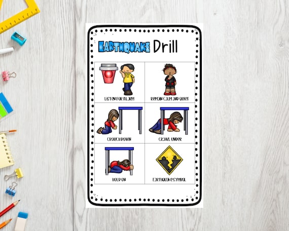 Earthquake Drill Clipart