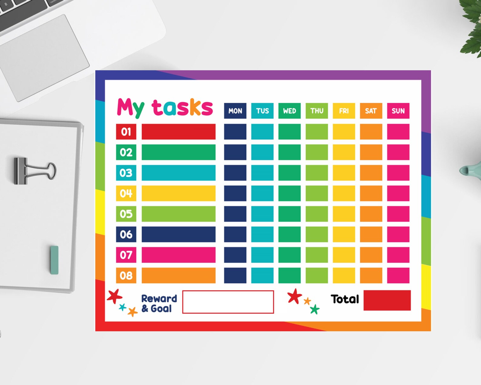 Daily Chore Visual, Chore Schedule, Visual Aid, Chore Chart, Children's ...