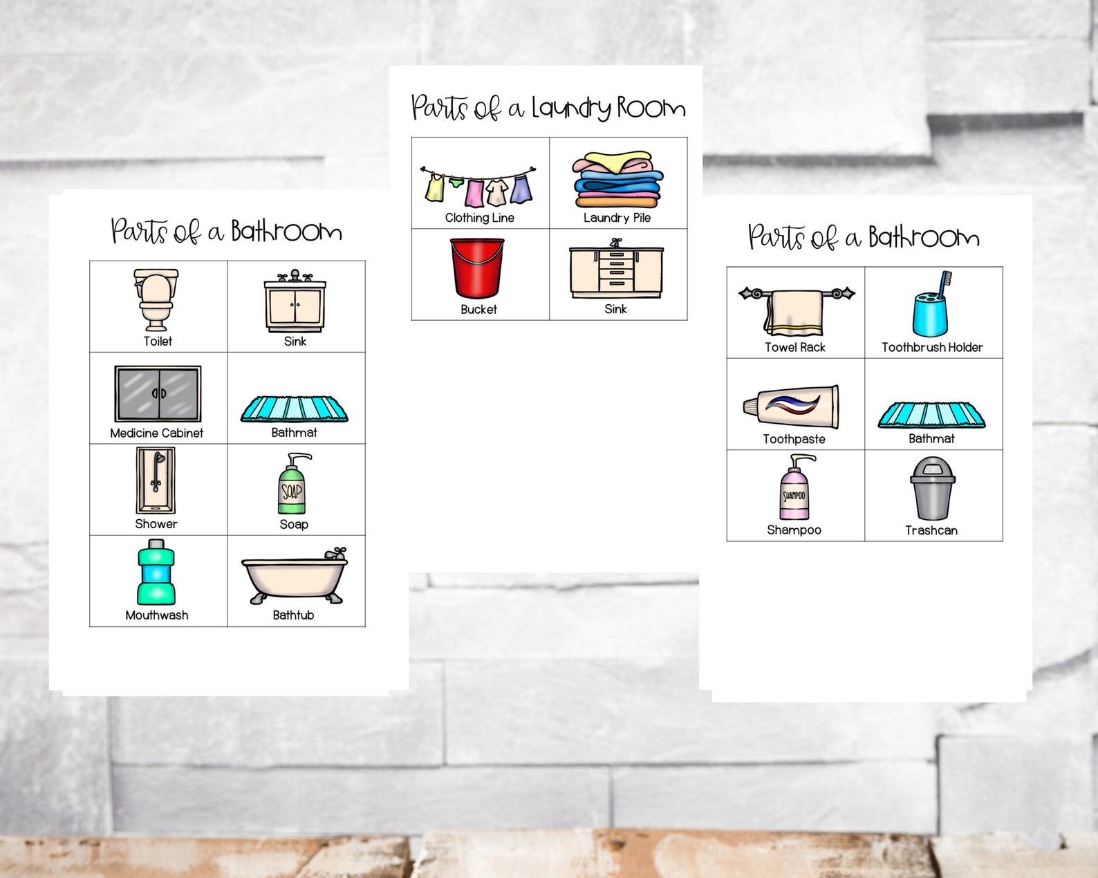 House & Room Visuals, Home Visuals, Visual Aid, ABA Therapy, Autism ...