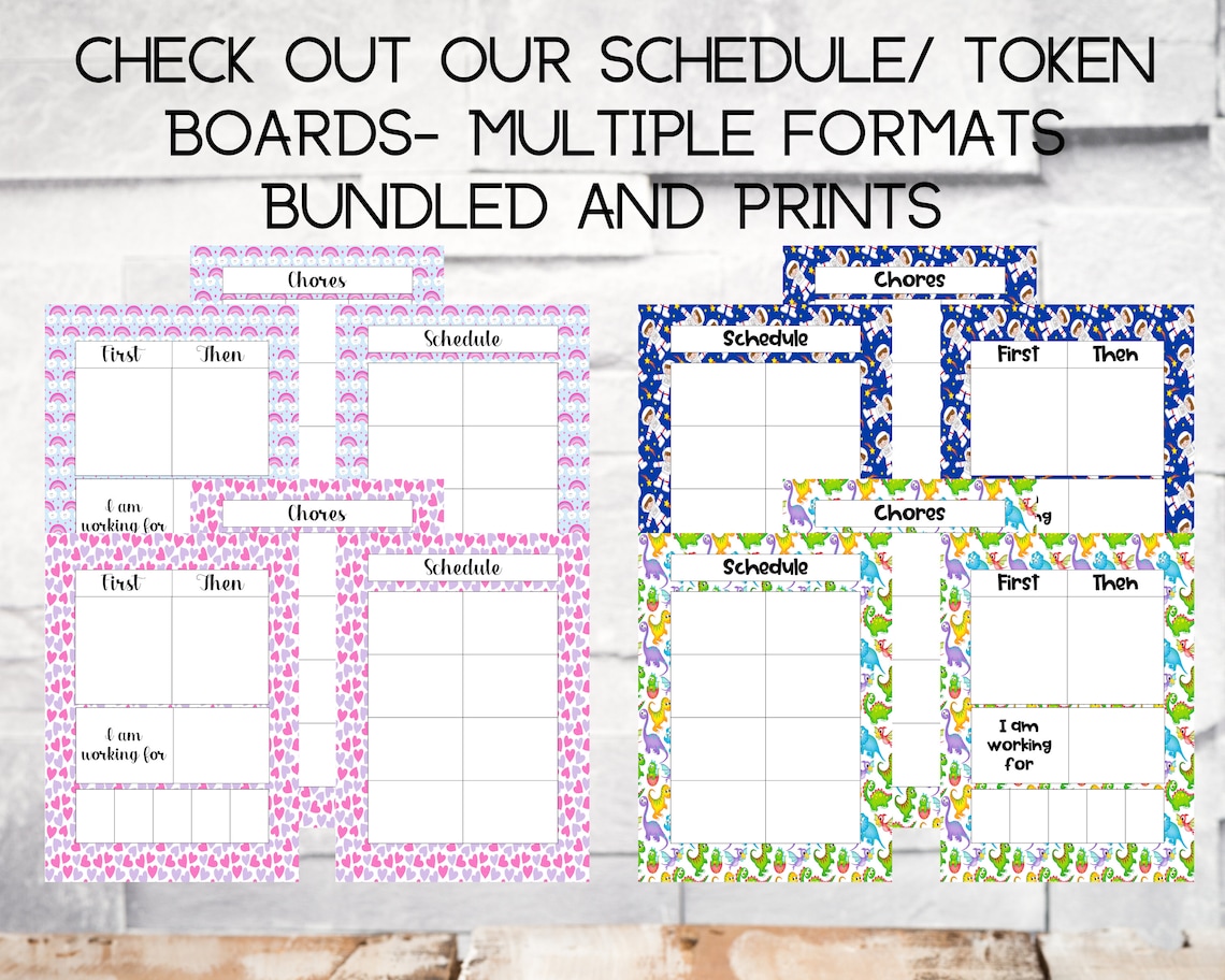 Reward Visuals for Token Boards, Behavior, Chores, Routines, Schedules ...