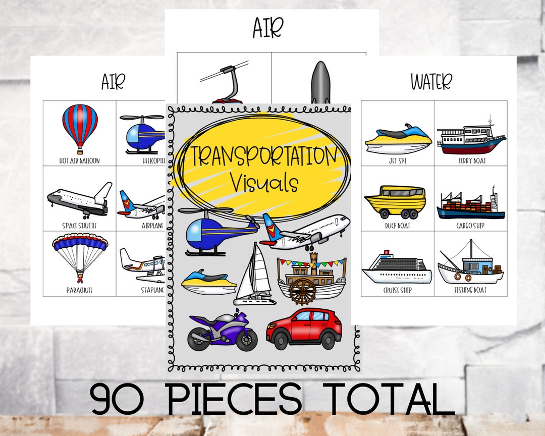 Transportation Visuals, Visual Aid, ABA, Therapy, Autism, ADD ...