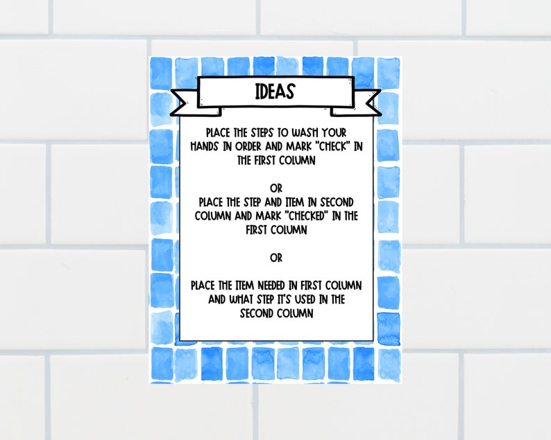 Wash Your Hands Visuals, Visual Routine, Hygiene Visuals, Visual Aid ...