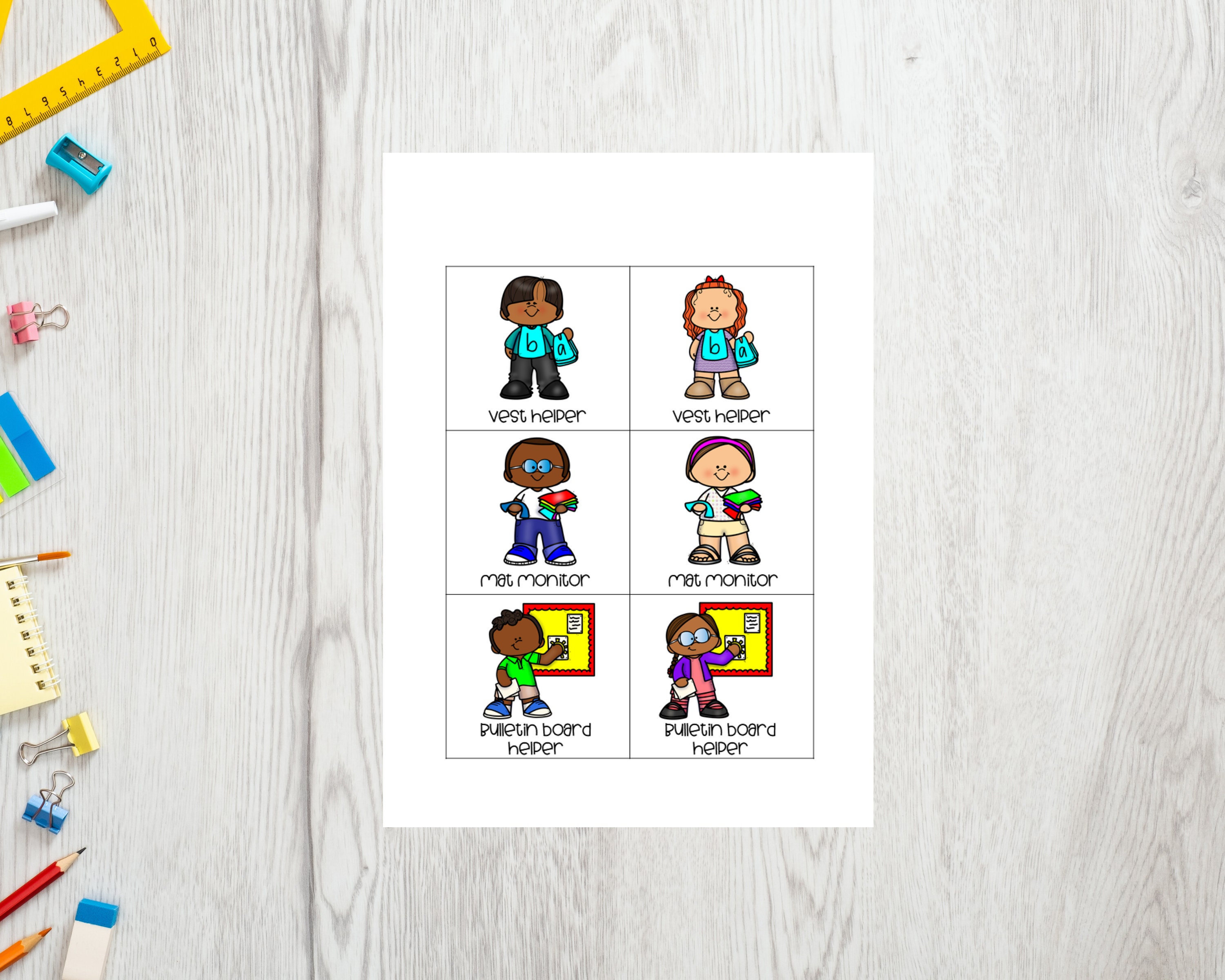 School Jobs, Tasks Visuals, Visual Aid, ABA, Therapy, Autism, ADD ...