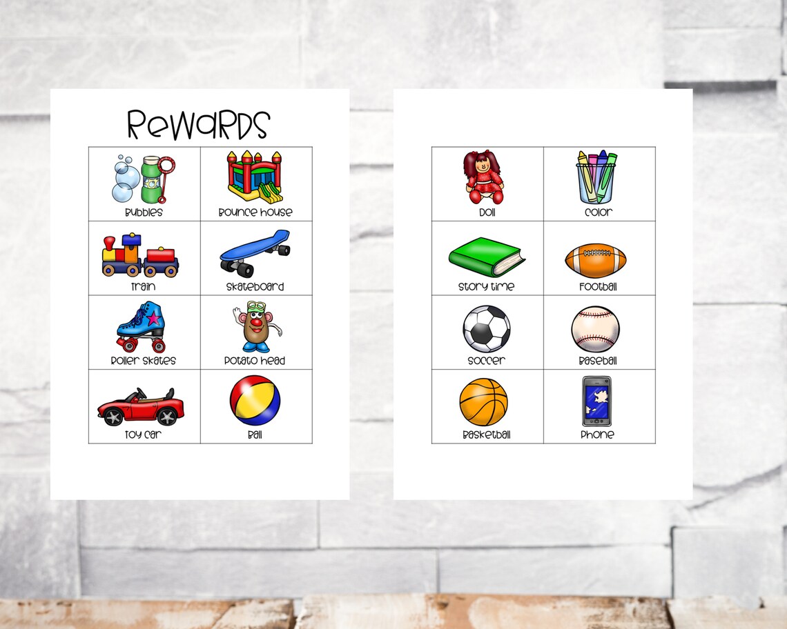 Reward Visuals for Token Boards, Behavior, Chores, Routines, Schedules ...