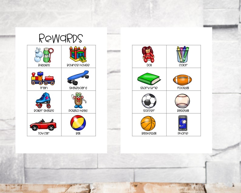 Reward Visuals for Token Boards, Behavior, Chores, Routines, Schedules ...