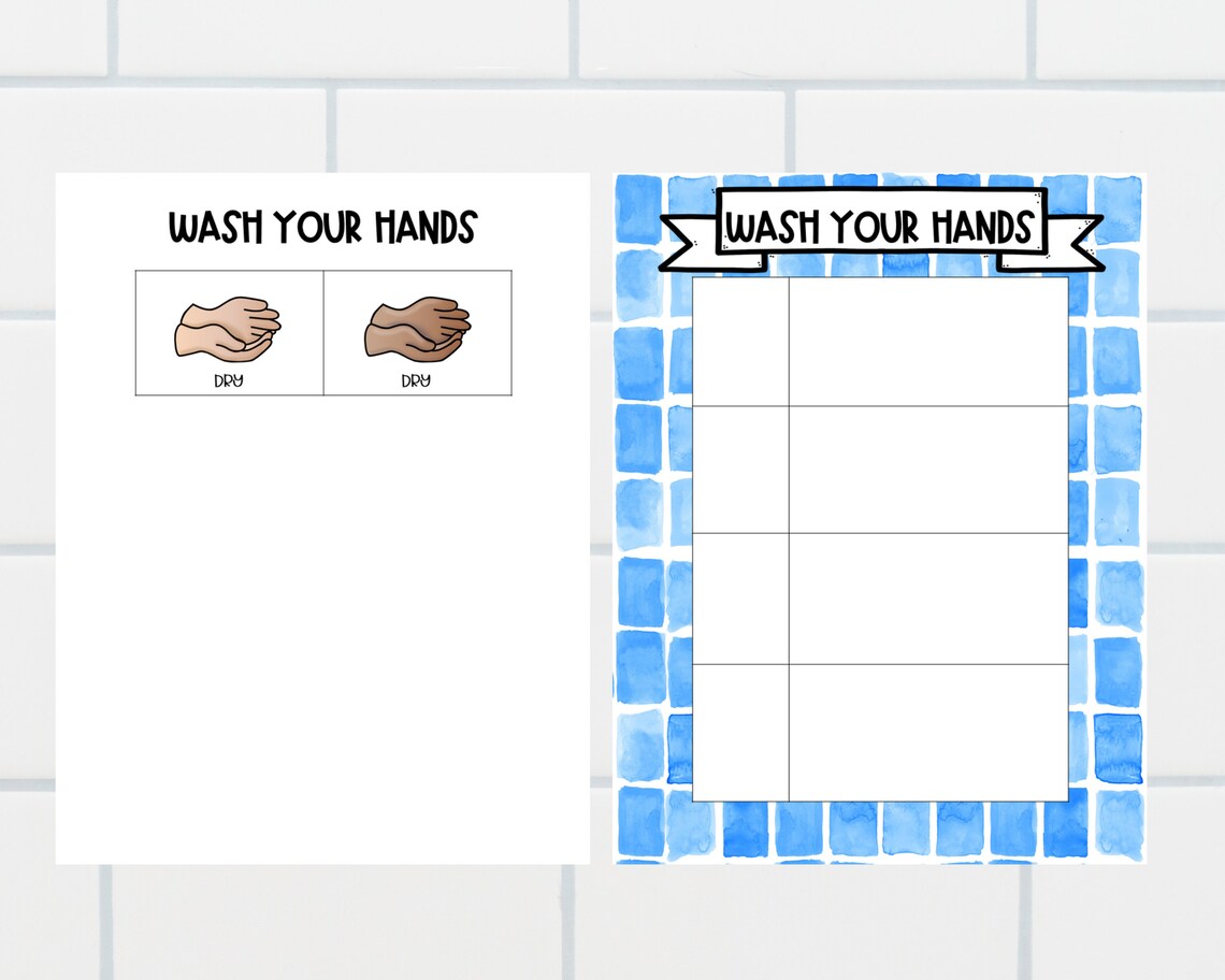 Wash Your Hands Visuals, Visual Routine, Hygiene Visuals, Visual Aid ...