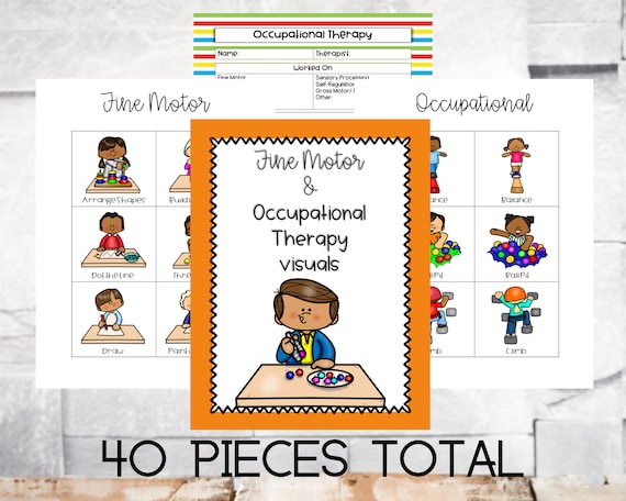 Fine Motor Visuals Occupational Therapy Visuals PECS Visual | Etsy