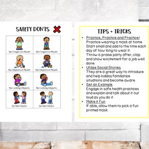 Health Safety Visuals, Masks, Hand Washing Visuals, Covid19, PECS ...