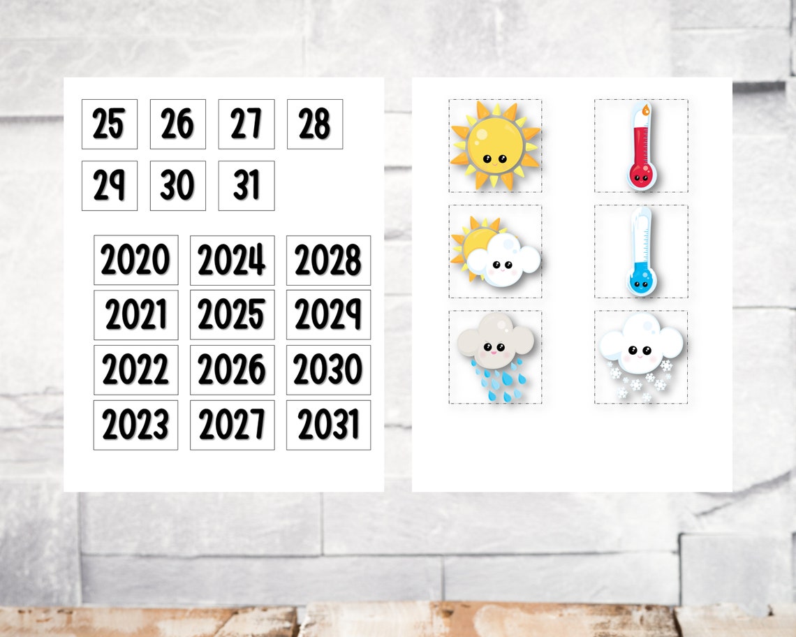 Daily Calendar Routine Weather, ABA, Therapy, Autism ADD, School ...