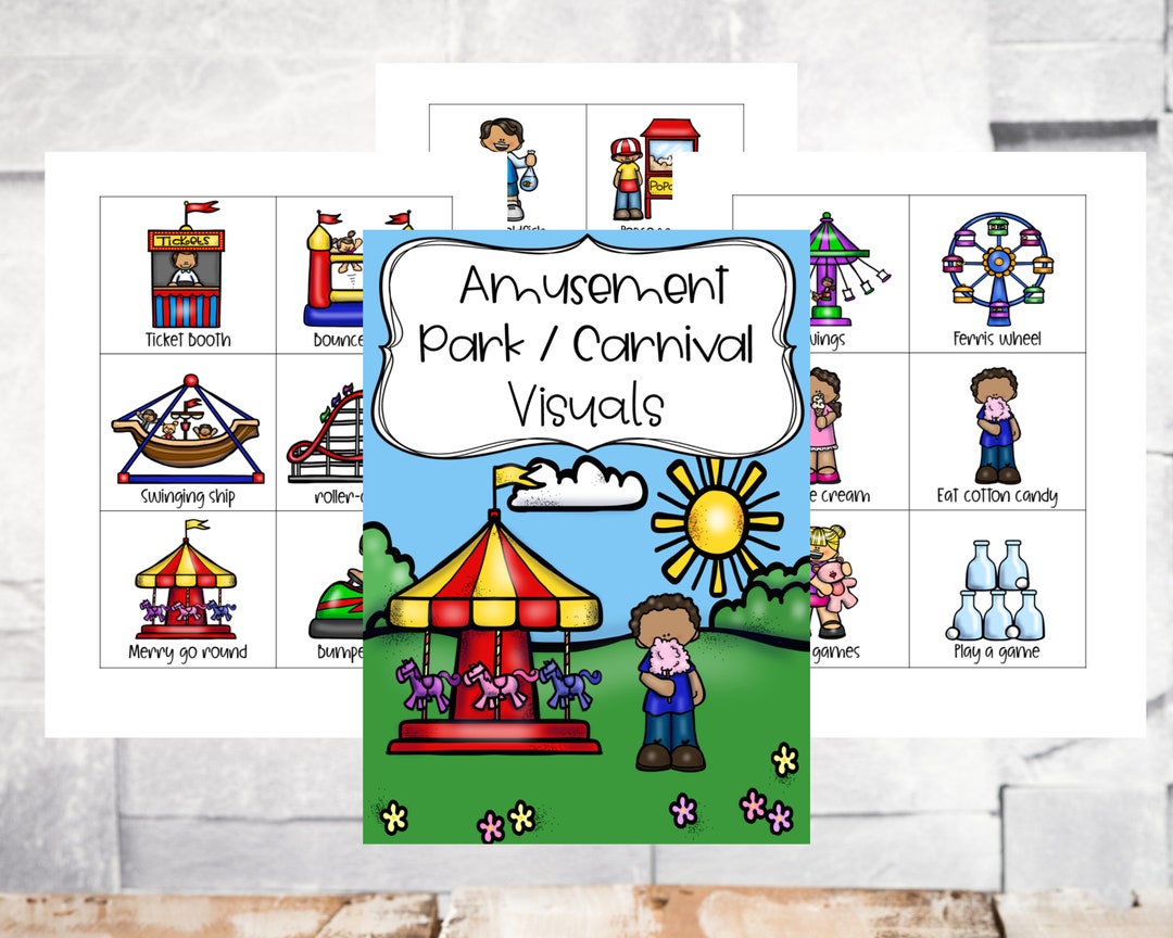 Carnival Visuals, Amusement Park, Visual Aid, ABA, Therapy, Autism, ADD ...