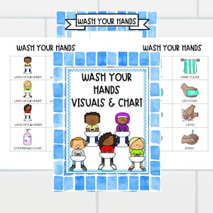 Wash Your Hands Visuals, Visual Routine, Hygiene Visuals, Visual Aid ...