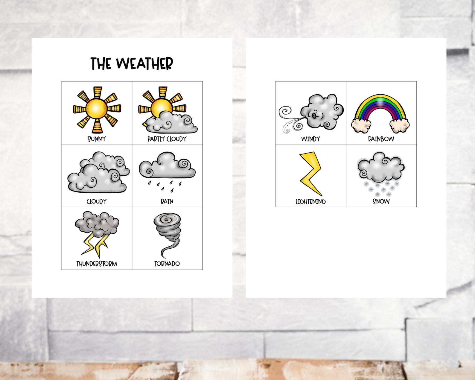 Daily Weather, Weather Chart, Weather Visuals, ABA, Therapy, Autism ...