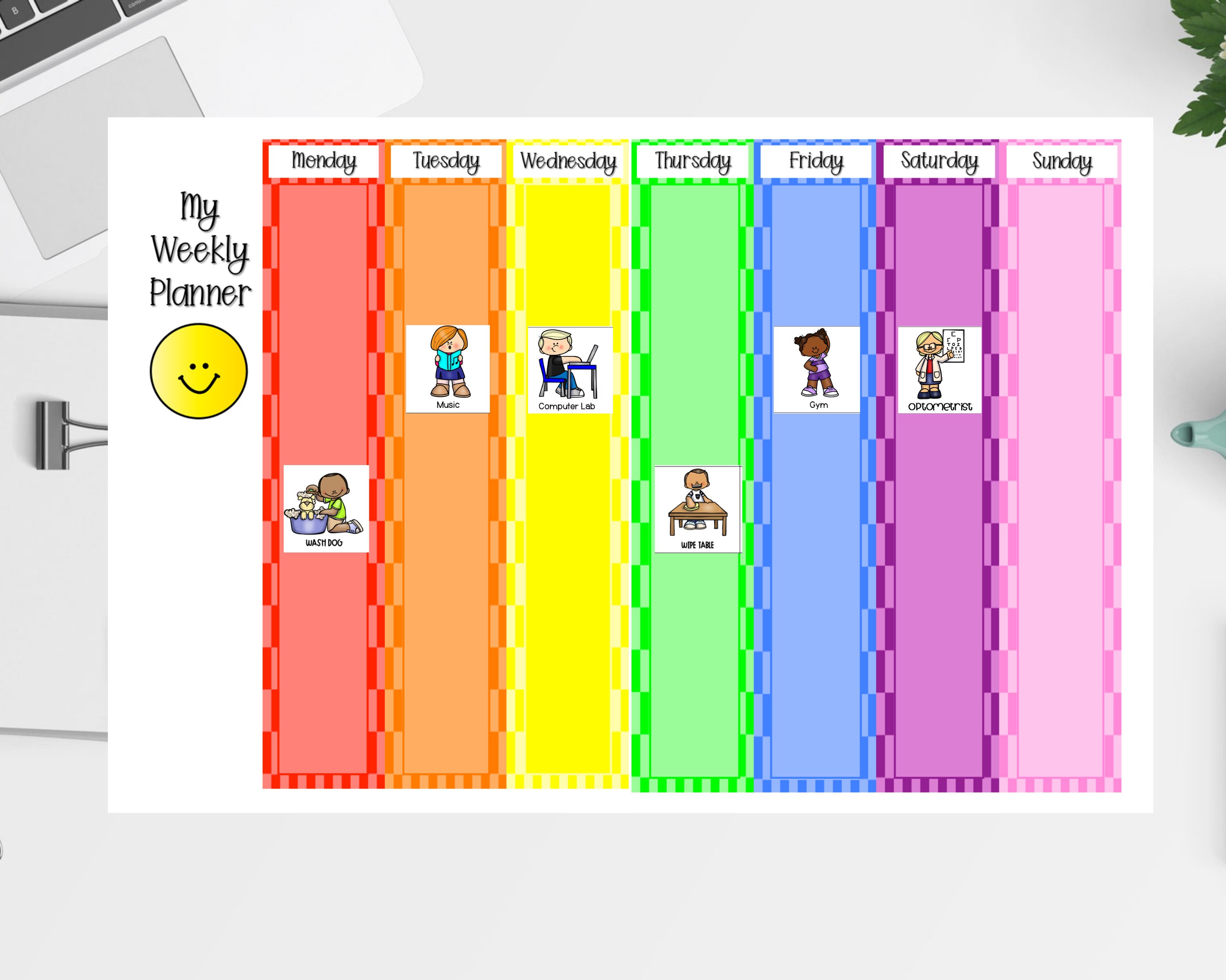 Monthly Calendar Visuals for Calanders, Holiday Icons, Visual Aid ...