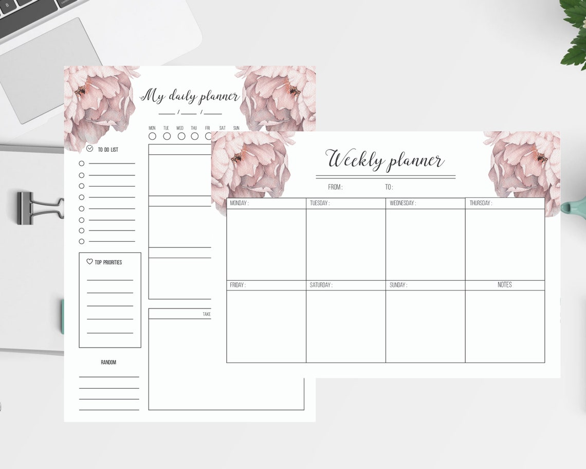 Daily Planner, Desk Pad, to Do List, Notepad, Weekly Planner, Planner ...