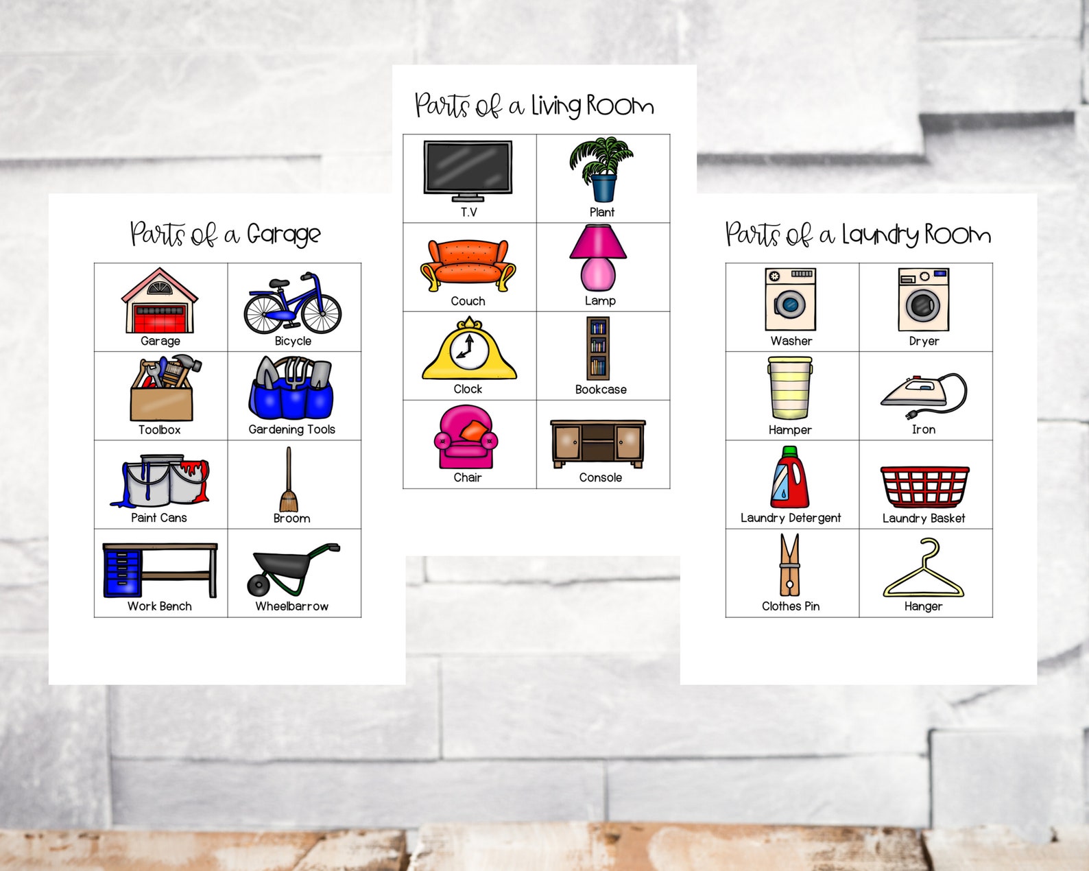 House & Room Visuals, Home Visuals, Visual Aid, ABA Therapy, Autism ...