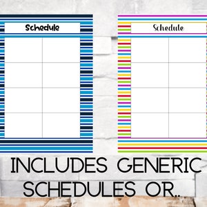 Daily Routine, Visual Aid Schedule, ABA Therapy, Autism, ADD ...