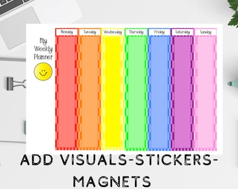 Visual Schedule Stickers - Etsy