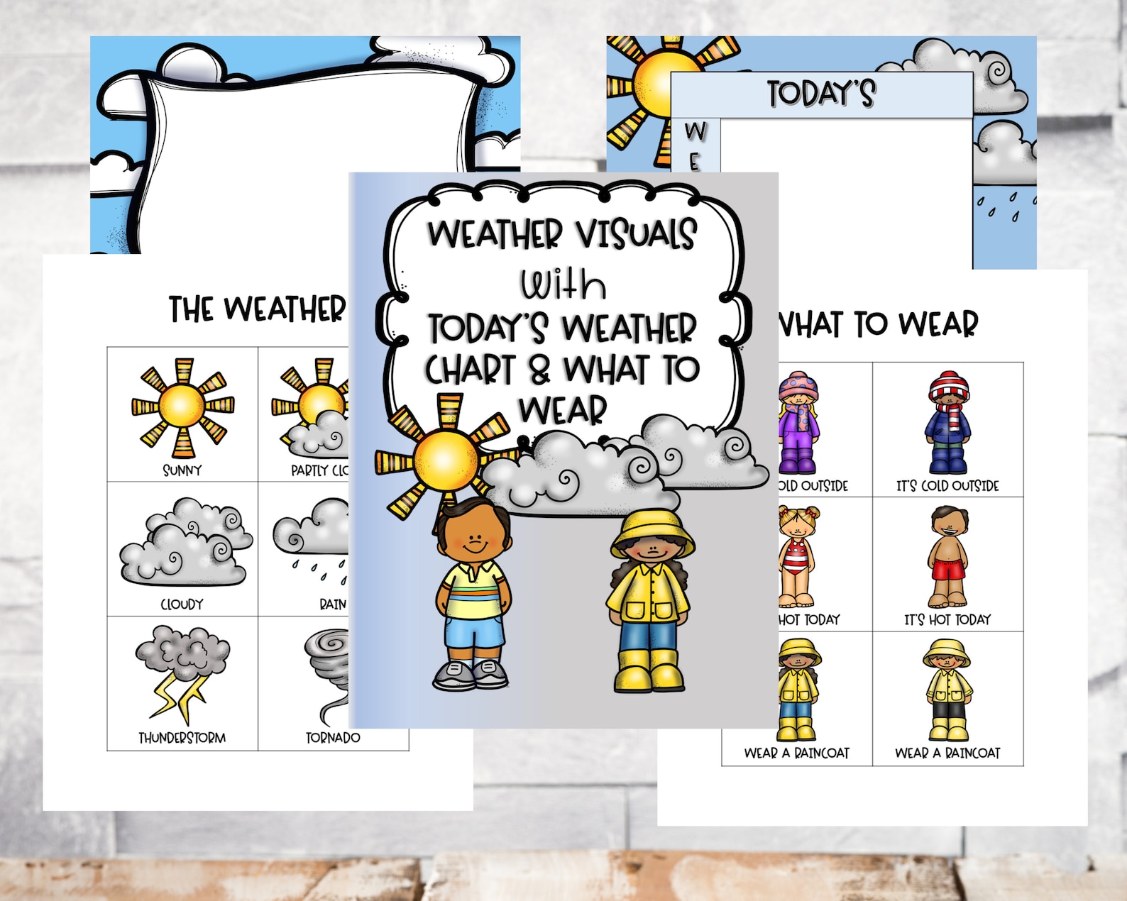 Daily Weather, Weather Chart, Weather Visuals, ABA, Therapy, Autism ...