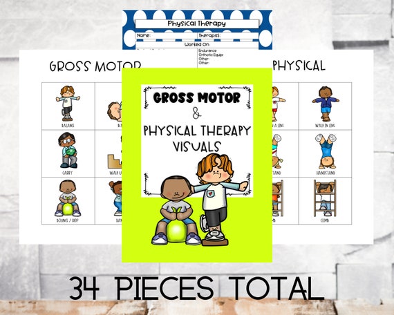 Gross Motor Visuals Physical Therapy Visuals PECS Visual | Etsy